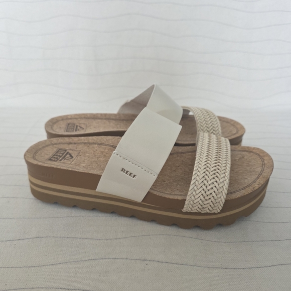 Reef | Shoes | Reef Womens Cushion Vista Hi Two Strap Braid Beige ...